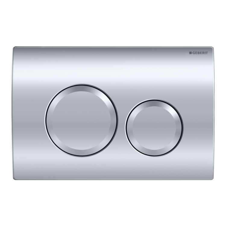 Geberit Delta Concealed Cistern and Chrome Flush Plate - Better Bathrooms