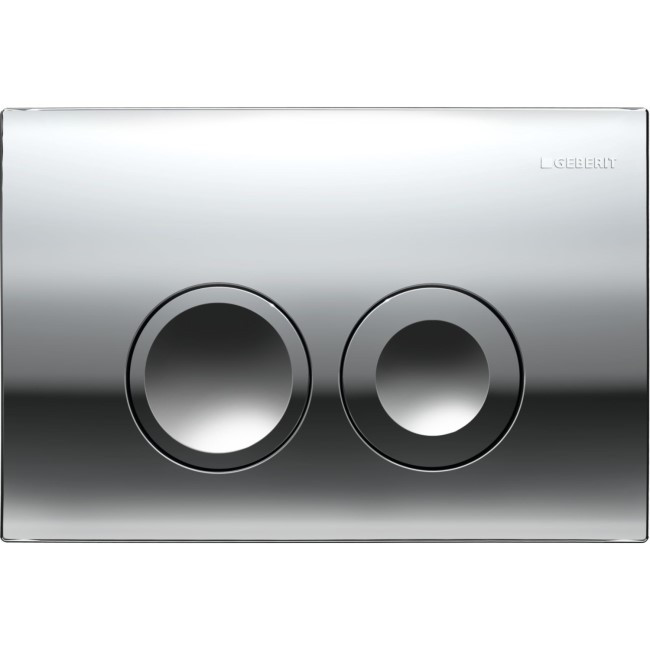 Geberit Delta25 Flush Plate - Gloss Chrome - Better Bathrooms