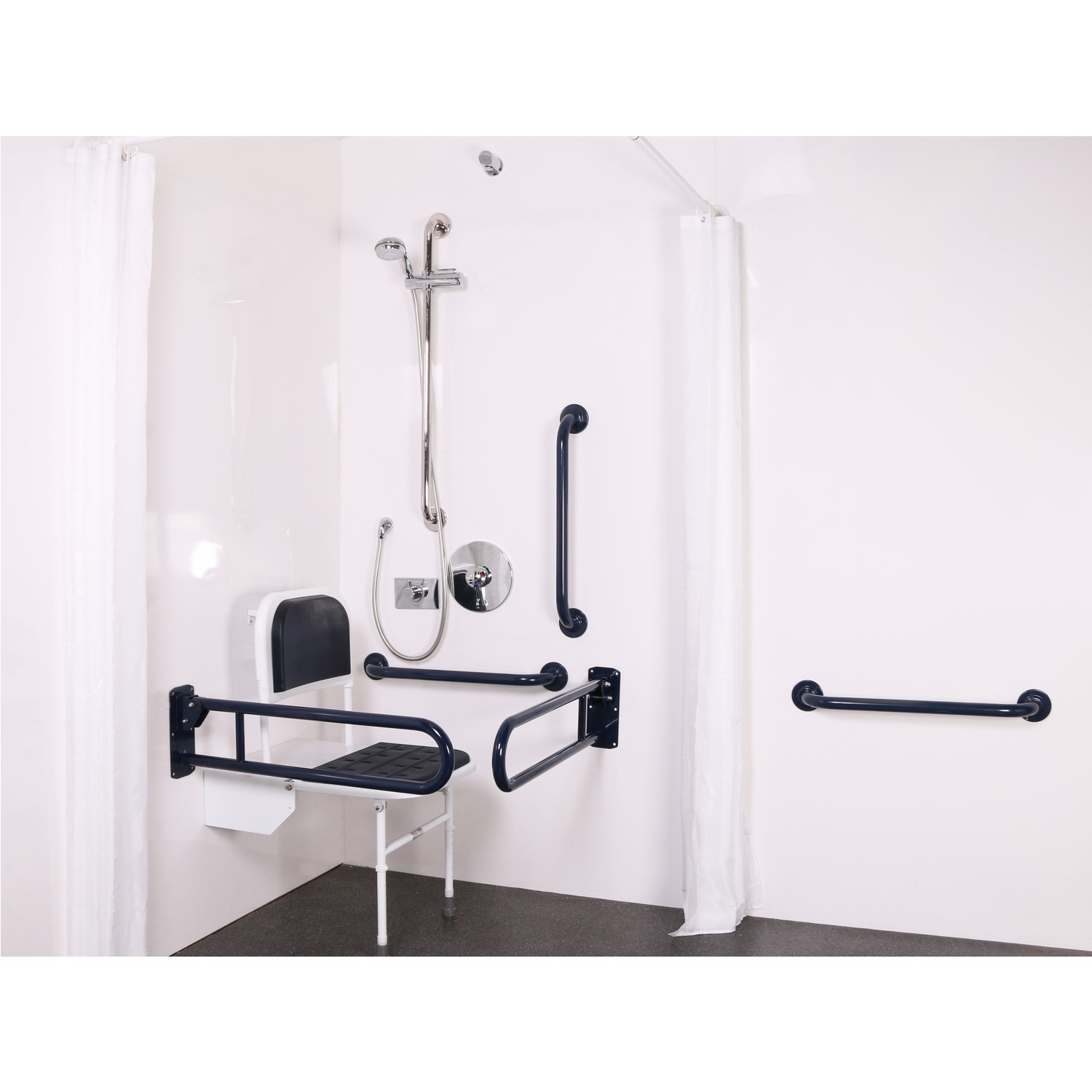 Nymas Doc M Concealed Showering Pack Disibility Bathroom Suite with ...