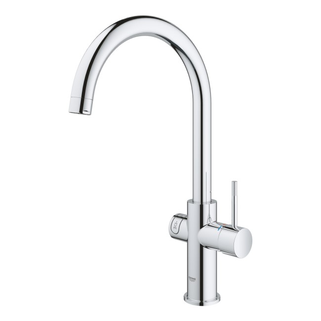Grohe Red Duo Chrome Instant Boiling Water Tap with M Size Boiler ...