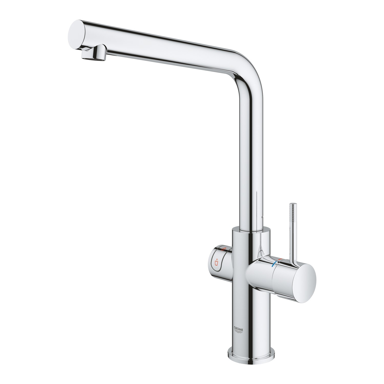 Grohe Red Duo Instant Boiling Water Tap Twin Lever with M Size Boiler ...