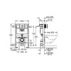Grohe Conceled Cistern 0.82m 3 in 1 Low Noise Support Frame for Wall ...