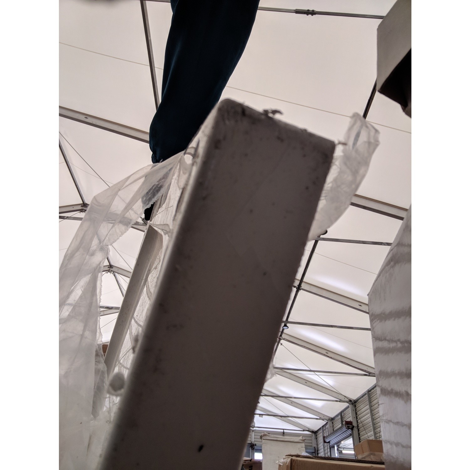 GRADE A2 - 900x900 Square Stone Resin Shower Tray- Pearl - Better Bathrooms