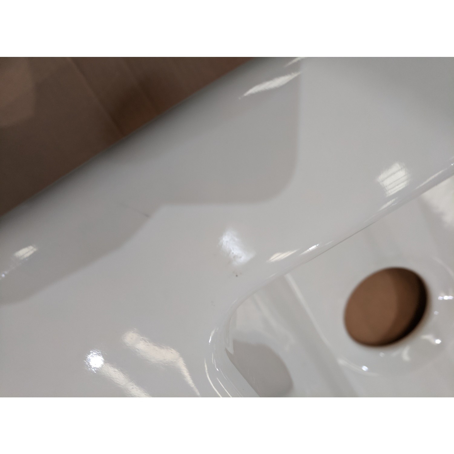 GRADE A2 - Alexandra 1.5 Bowl Inset White Ceramic Kitchen Sink with ...