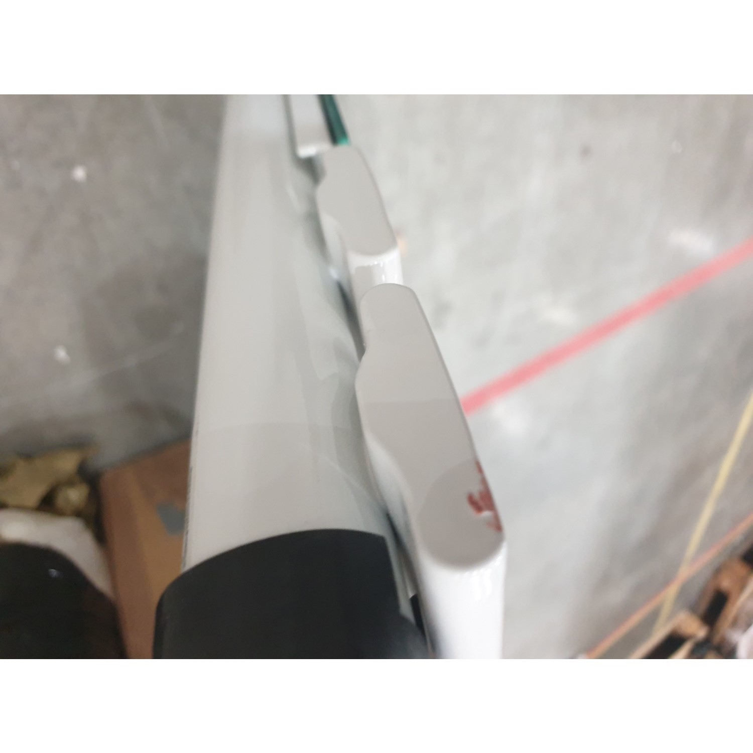 GRADE A2 - White Vertical Single Panel Radiator with Mirror 1800 x ...