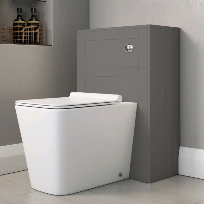 Nottingham Grey 500mm WC Toilet Unit - Better Bathrooms