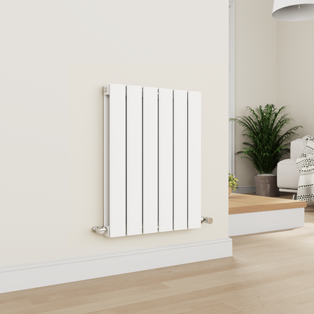 Eco Eleganza White Horizontal Flat Designer Aluminium Radiator ...