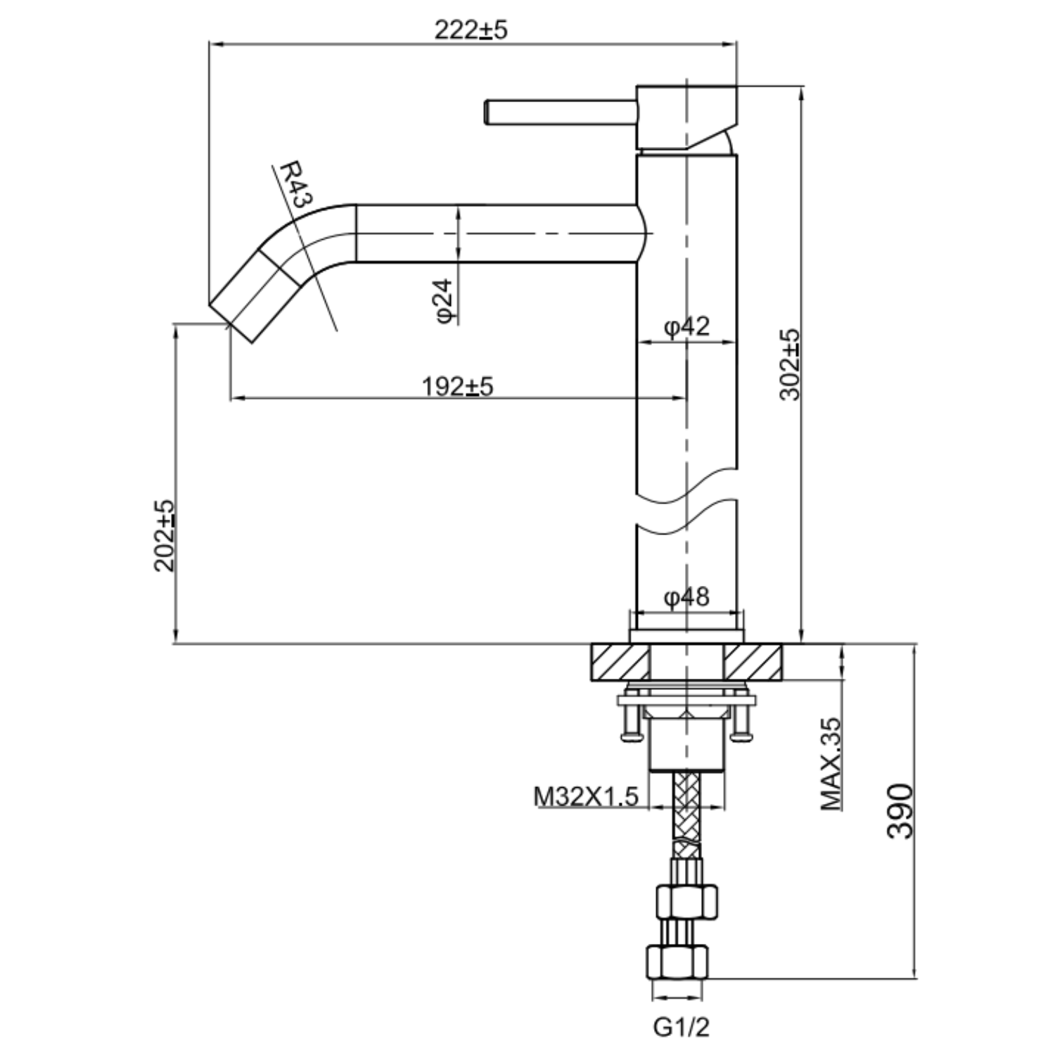 Chrome Tall Mono Basin Mixer Tap Arissa Better Bathrooms