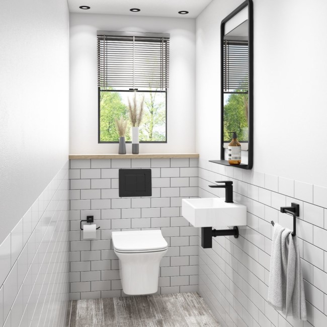Wall Hung Toilet with Soft Close Seat Wall Hanging Frame Cistern and ...