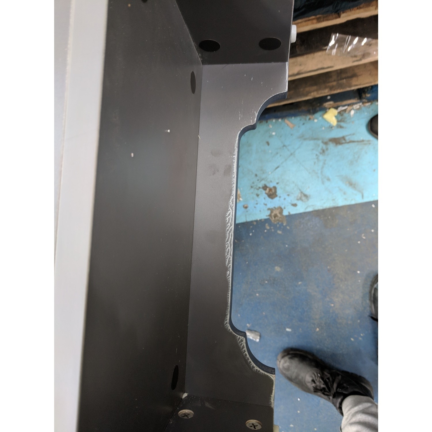 Grade A2 - Baxenden Cloakroom Toilet Suite with Blue Floorstanding ...