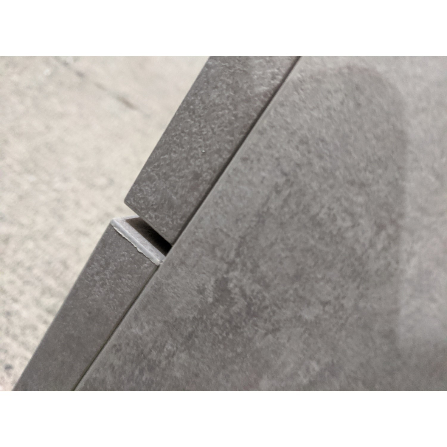 Grade A2 - 460mm Concrete Effect Cloakroom Freestanding Vanity Unit ...