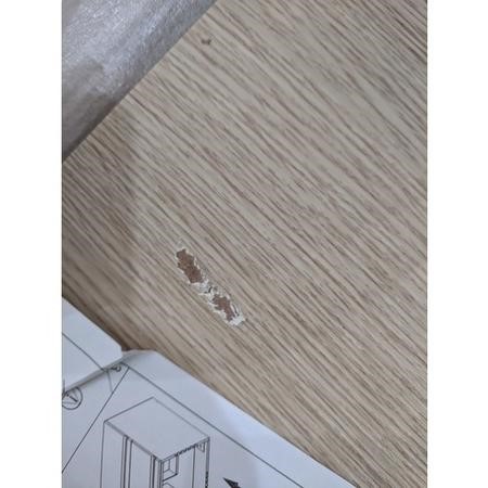 Grade A2 - 900mm Wall Hung 2 Drawer Vanity Unit Light Oak - Boston ...