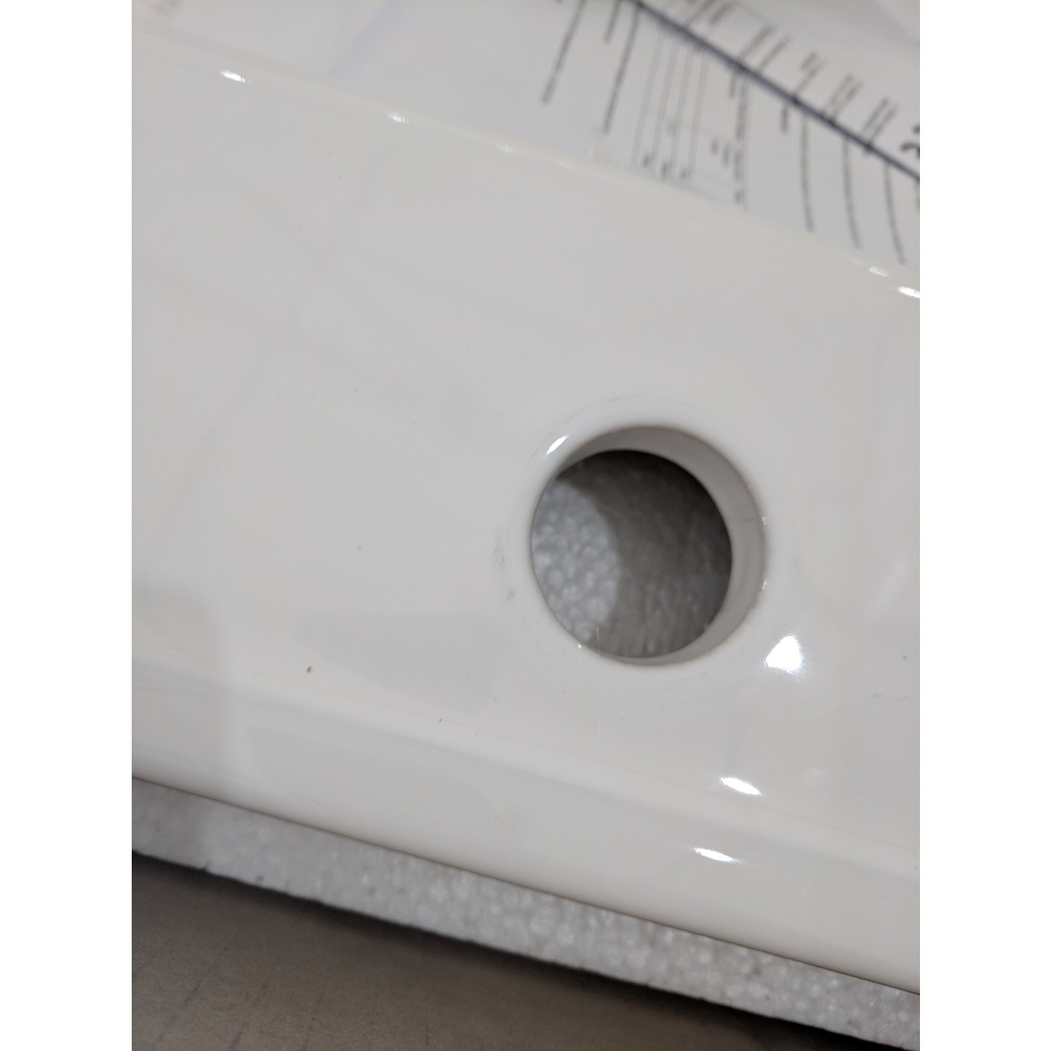 Grade A2 - 800mm Wood Effect Wall Hung Vanity Unit with Basin - Roxbi ...