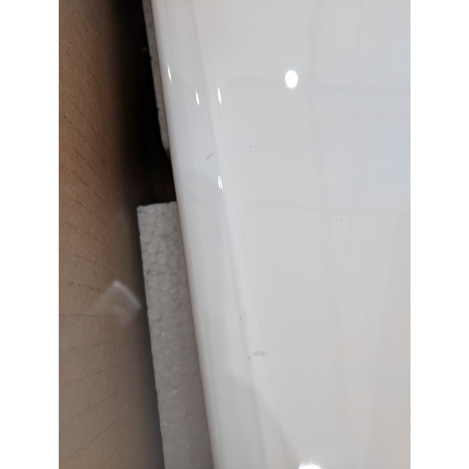 Grade A2 - 800mm Wood Effect Wall Hung Vanity Unit with Basin - Roxbi ...