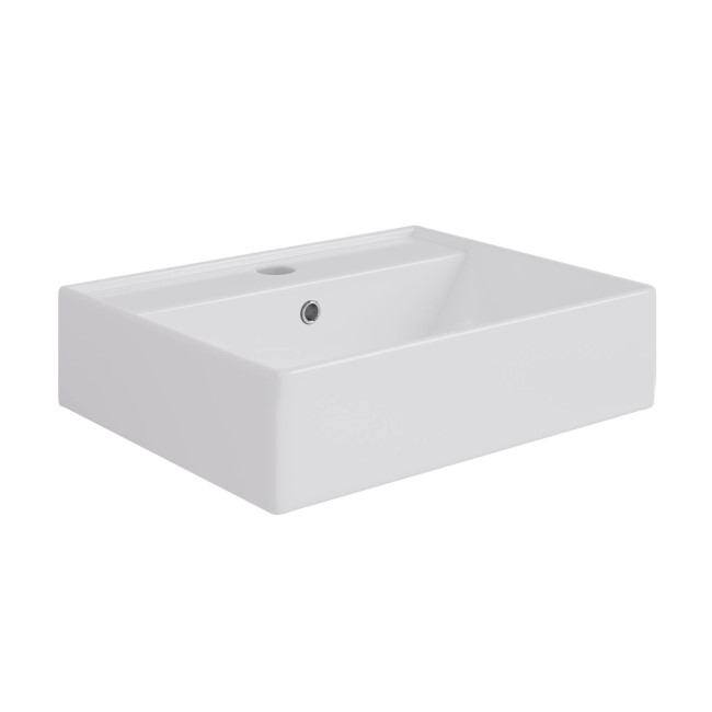 White Square Countertop Basin 497mm - Bowen - Better Bathrooms