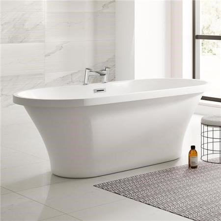 Venice 1670 x 730mm Double Ended Luxury Freestanding Bath with Waste ...