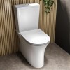 Close Coupled Rimless Comfort Height Toilet with Soft Close Slim Seat ...