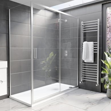 Rectangular Shower Enclosures with Sliding Door - Better Bathrooms