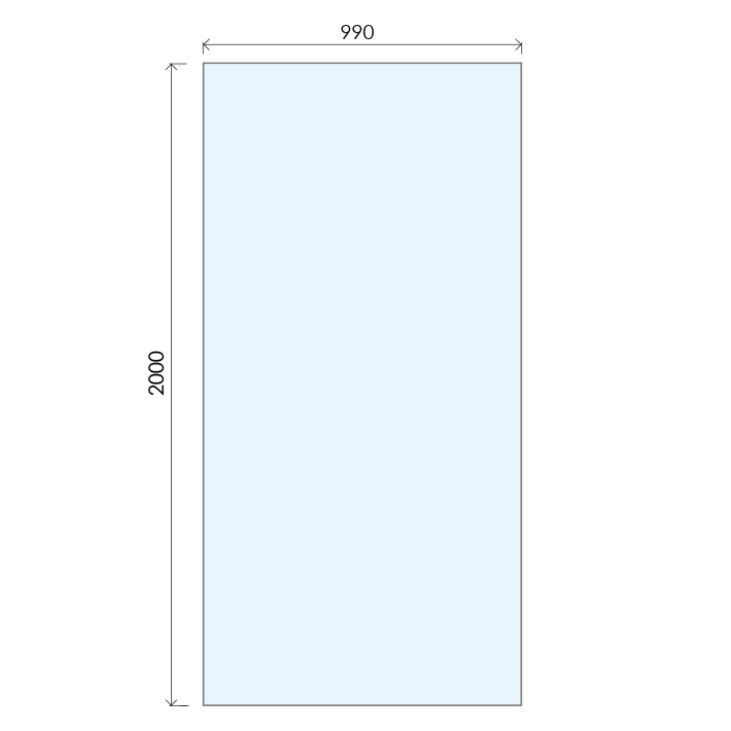 1600x800mm Bronze Walk In Shower Enclosure - Better Bathrooms