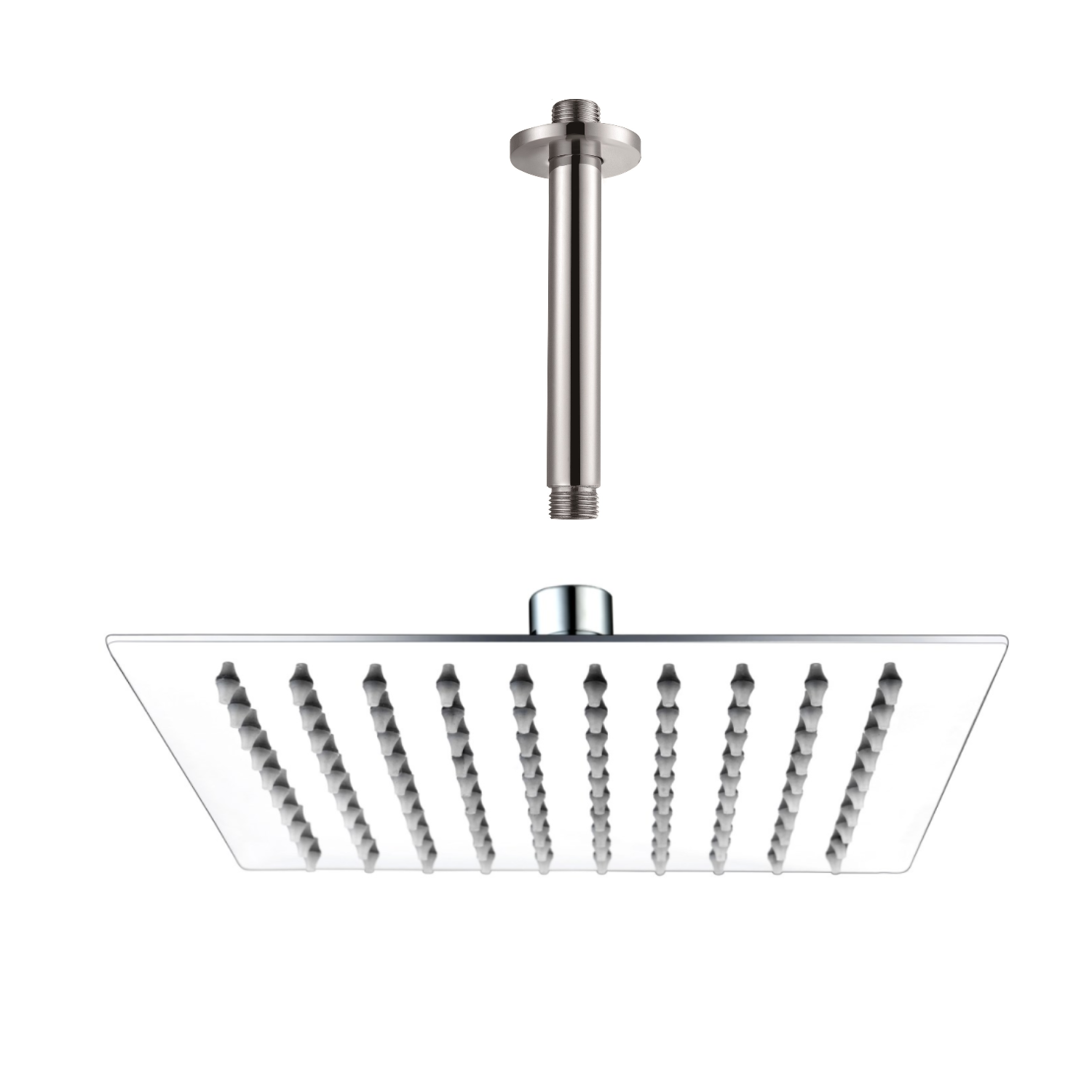 250mm Ultra Slim Square Ceiling Rain Shower Head - Better Bathrooms