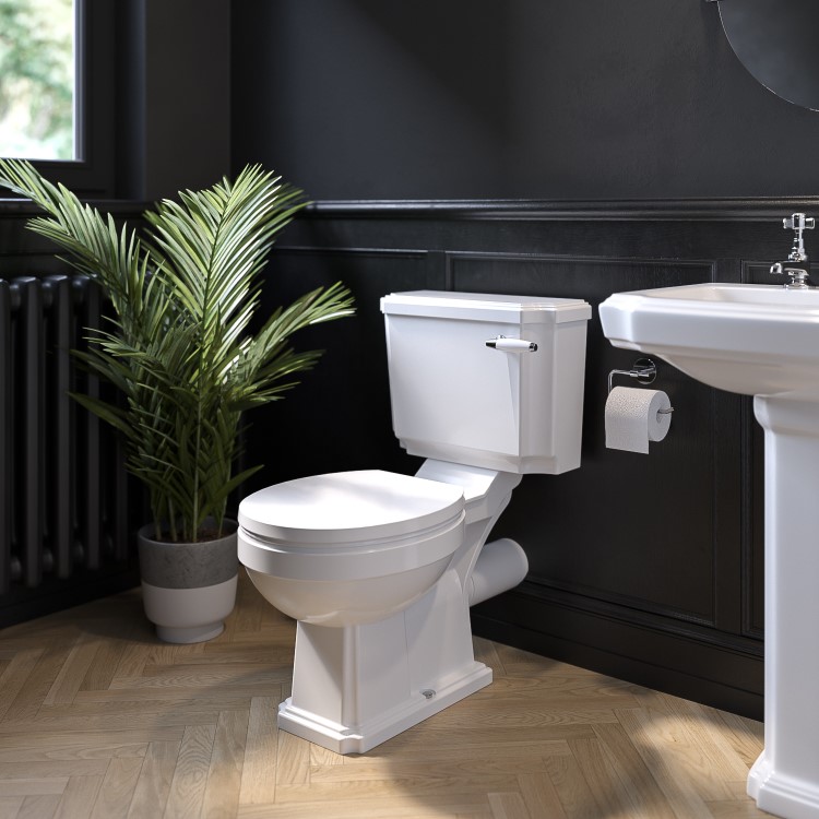 Traditional Close Coupled Toilet with Soft Close Seat - Park Royal ...