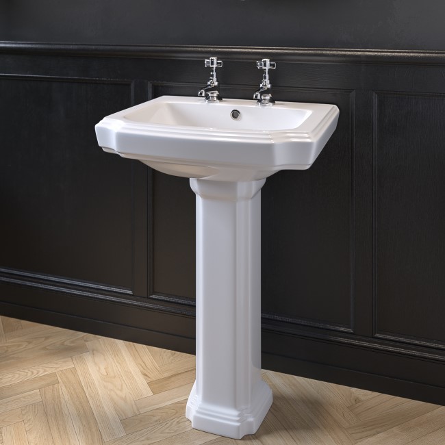 Traditional Pedestal Basin 570mm - Park Royal - Better Bathrooms
