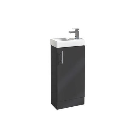 400mm Anthracite Freestanding Vanity Unit with Basin - Cranbrook ...
