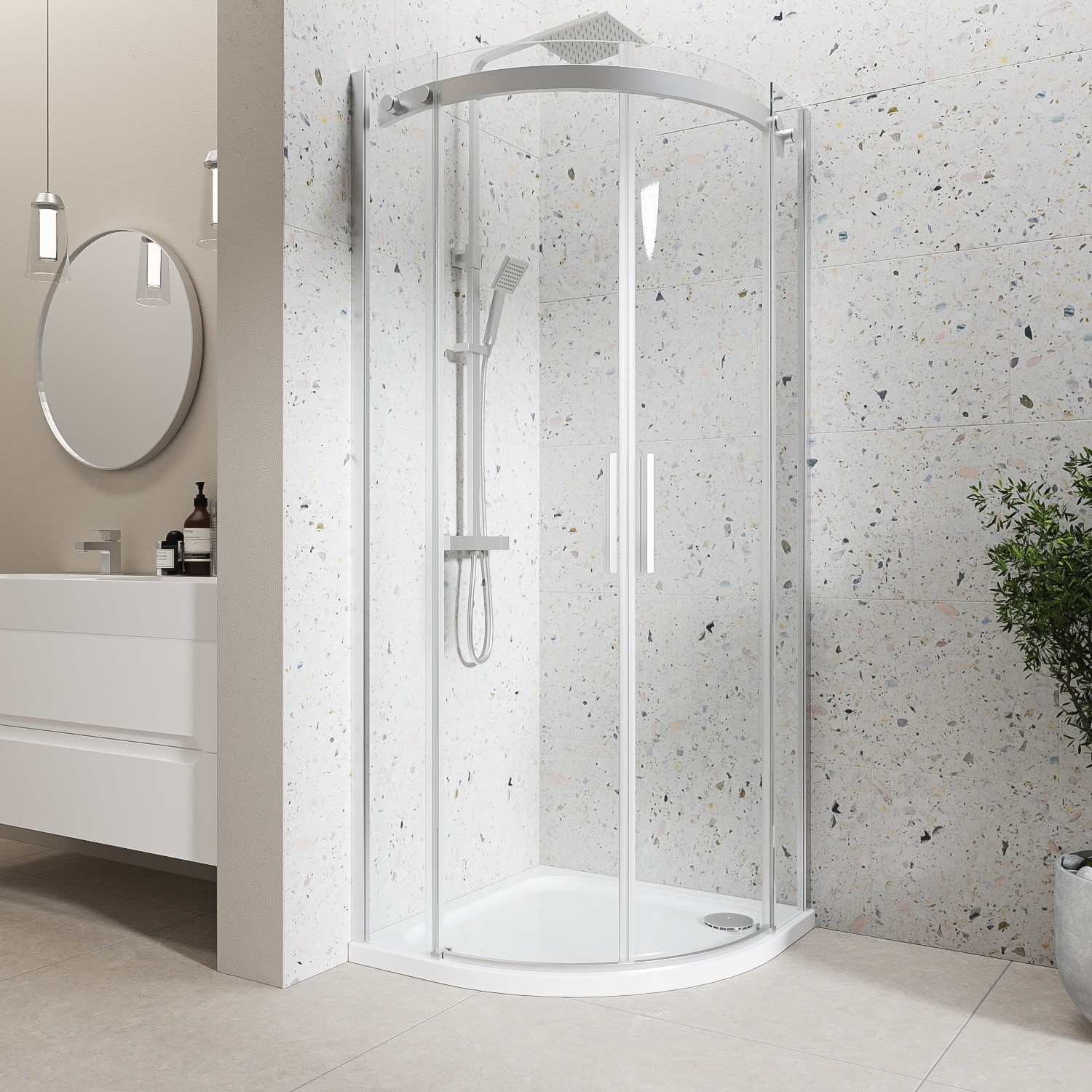 900mm Frameless Quadrant Shower Enclosure Aquila Better Bathrooms