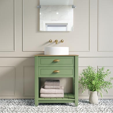 Green Basin Vanity Units - Better Bathrooms