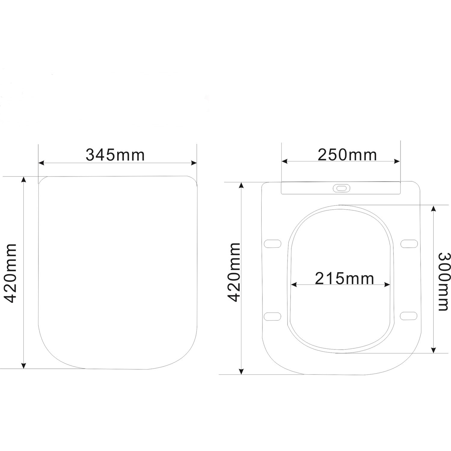 Grade A1 - Back To Wall Rimless Toilet with Soft Close Seat - Boston ...