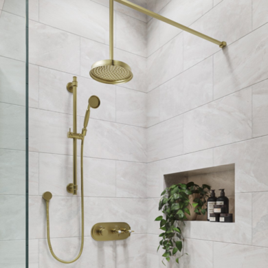 Ceiling Mounted Mixer Showers - Better Bathrooms