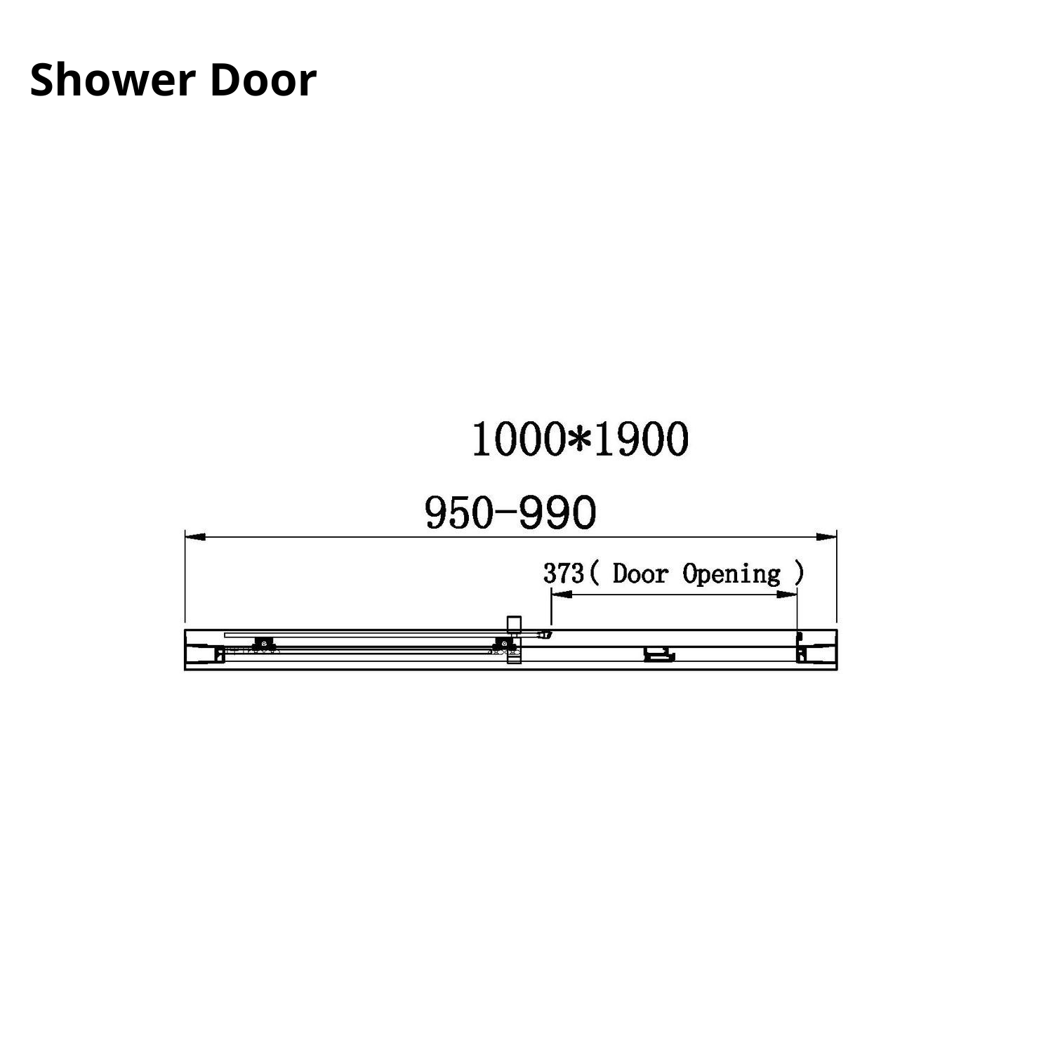 1000 x 700mm Rectangular Sliding Door Enclosure with Tray - Carina ...