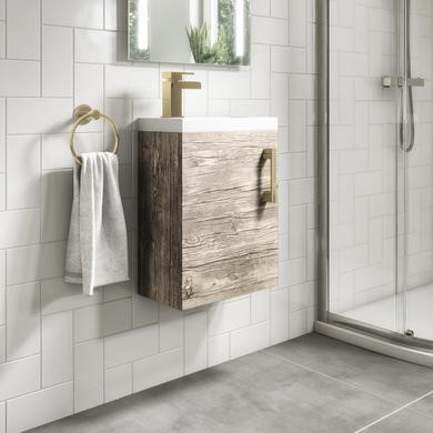 Wood Effect Basin Vanity Unit - Better Bathrooms