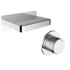 Chrome Wall Mounted Bath Mixer Tap with Valve - Zanda - Better Bathrooms