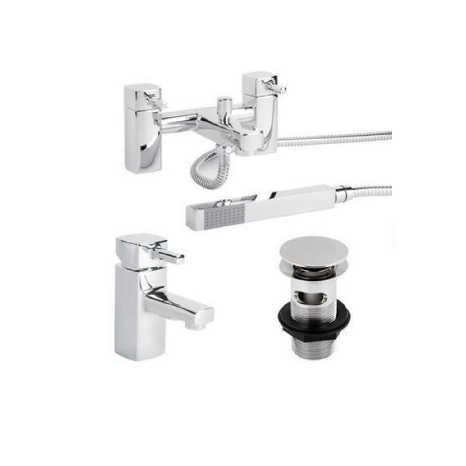 Form Tap Pack with Basin Waste - Better Bathrooms