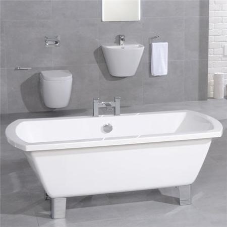 Tabor Venus Bathroom Suite with Wave basin and bath tap - Better Bathrooms