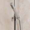 Deluxe Square Riser Slide Rail Kit with Square Thermostatic Valve ...