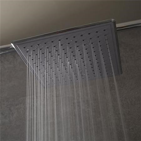 Aqualine Square Riser Slide Shower Rail Kit with Bracing Frame & Valve ...