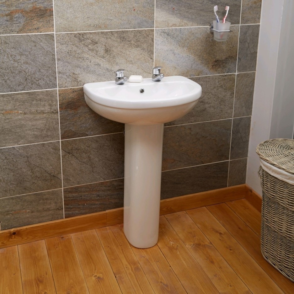 Impressions Round Basin & Full Pedestal - 2 Tap Holes - Better Bathrooms