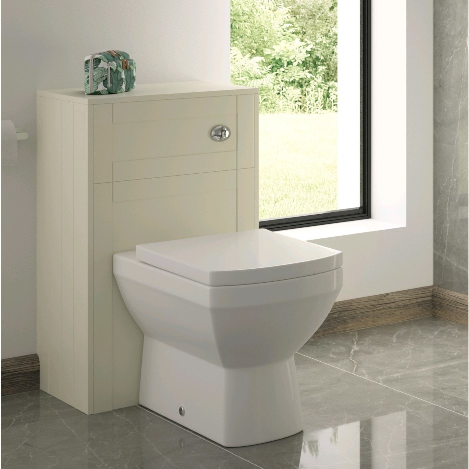 Nottingham 500mm WC Toilet Unit - Ivory Traditional - Better Bathrooms