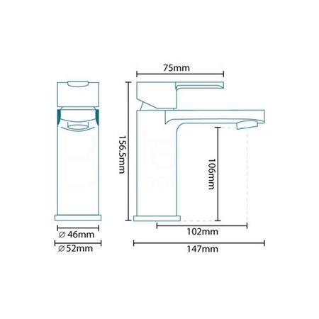 Voss 1010 Floor Mounted Door and Drawer Basin Unit with Una Tap ...