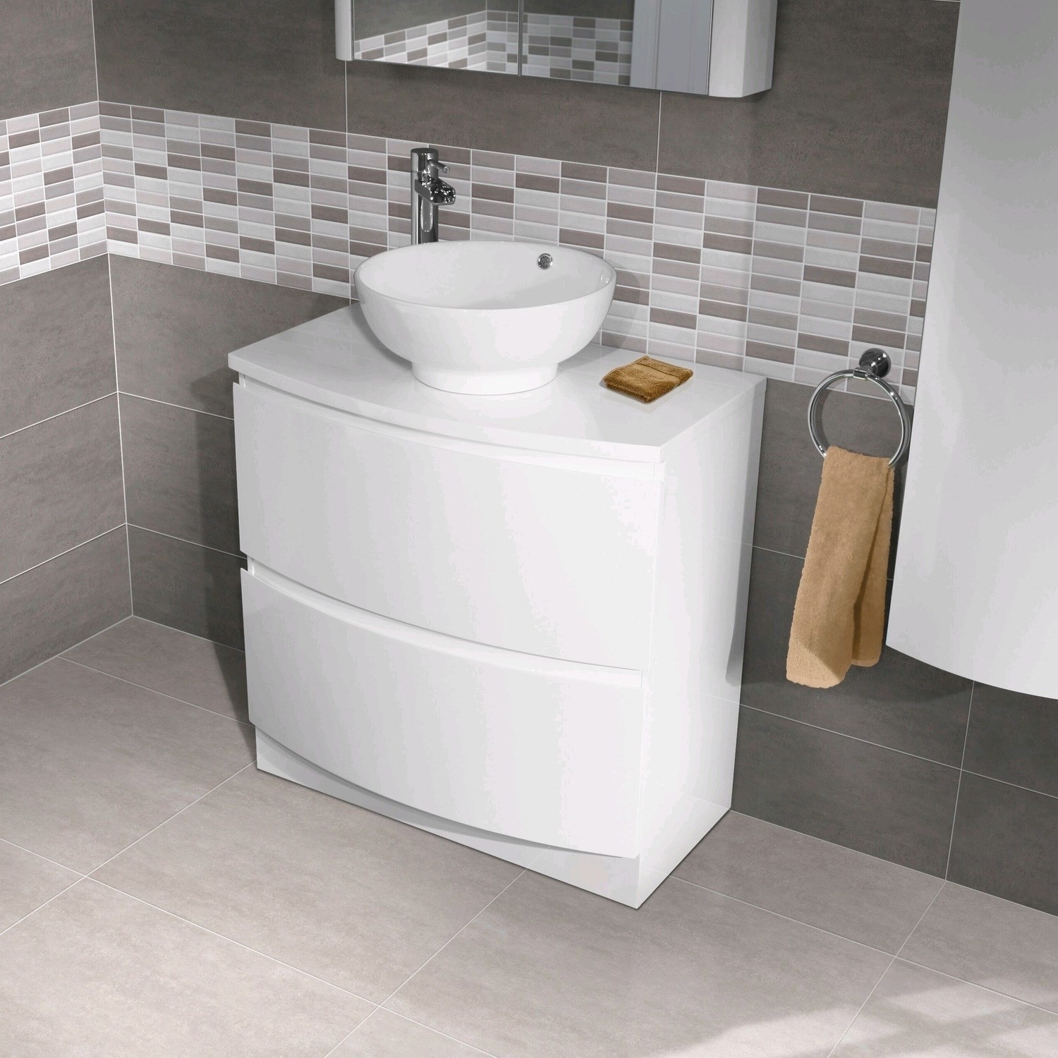 Voss 810 Floor Mounted Vanity Drawer Unit PACIFIC BASIN - Better Bathrooms