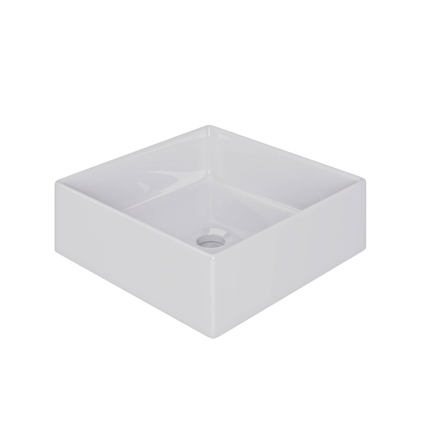 White Square Countertop Basin 350mm - Corey - Better Bathrooms