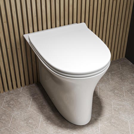 Back to Wall Rimless Toilet with Soft Close Seat - Indiana - Better ...