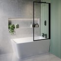 Freestanding Single Ended Right Hand Corner Bath 1500 x 740mm - Kona ...