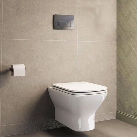 Wall Hung Rimless Toilet with Soft Close Seat - Palma - Better Bathrooms