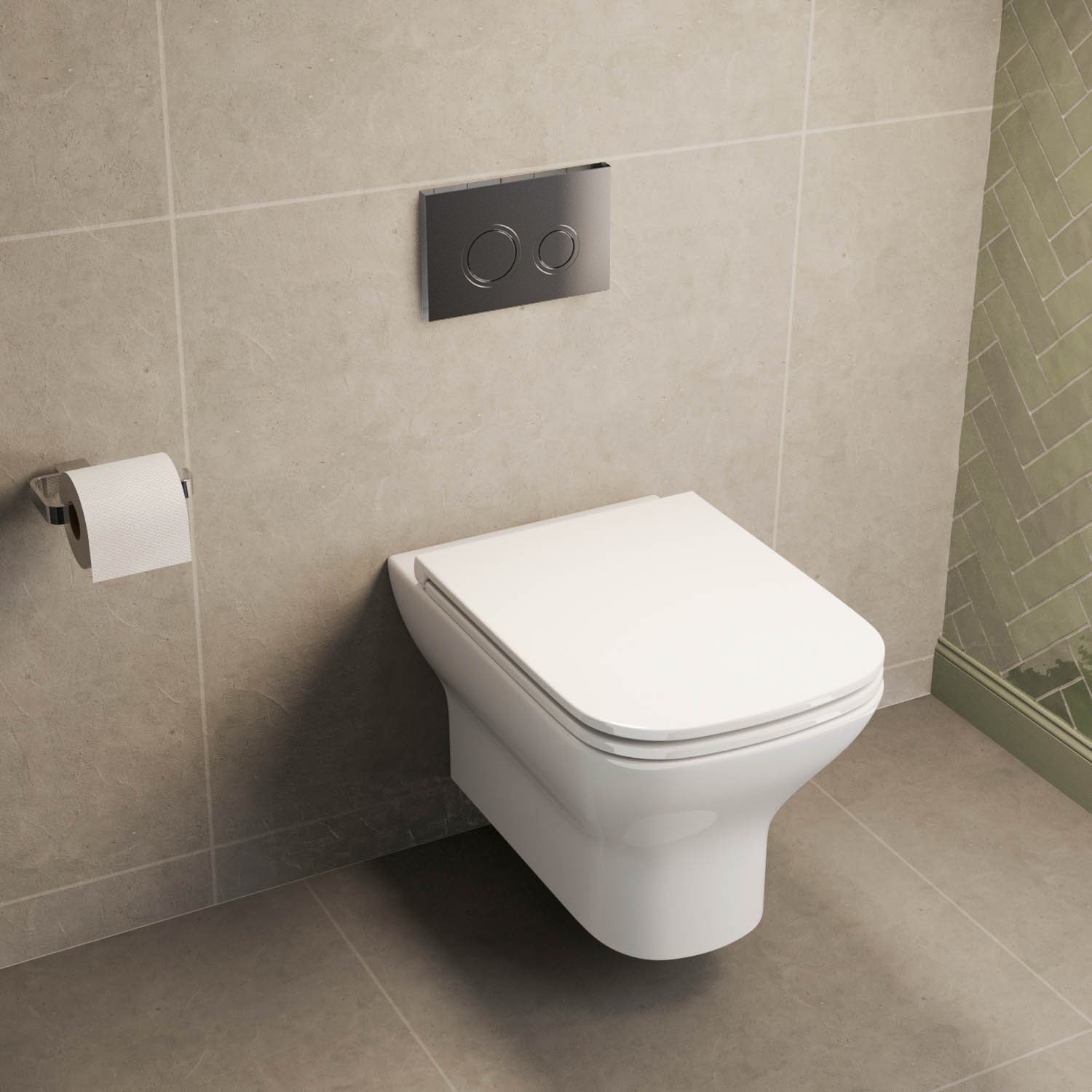 Wall Hung Rimless Toilet with Soft Close Seat - Palma - Better Bathrooms