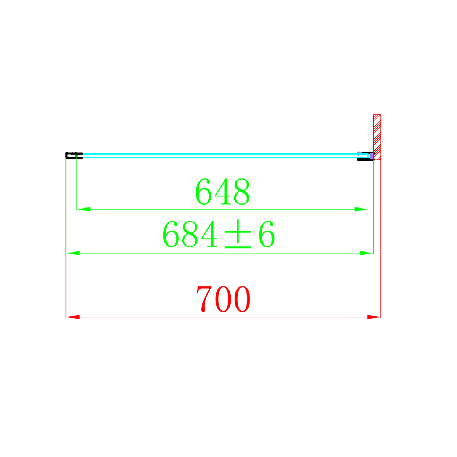 1000 x 700mm Black Rectangular Hinged Shower Enclosure - Pavo - Better ...