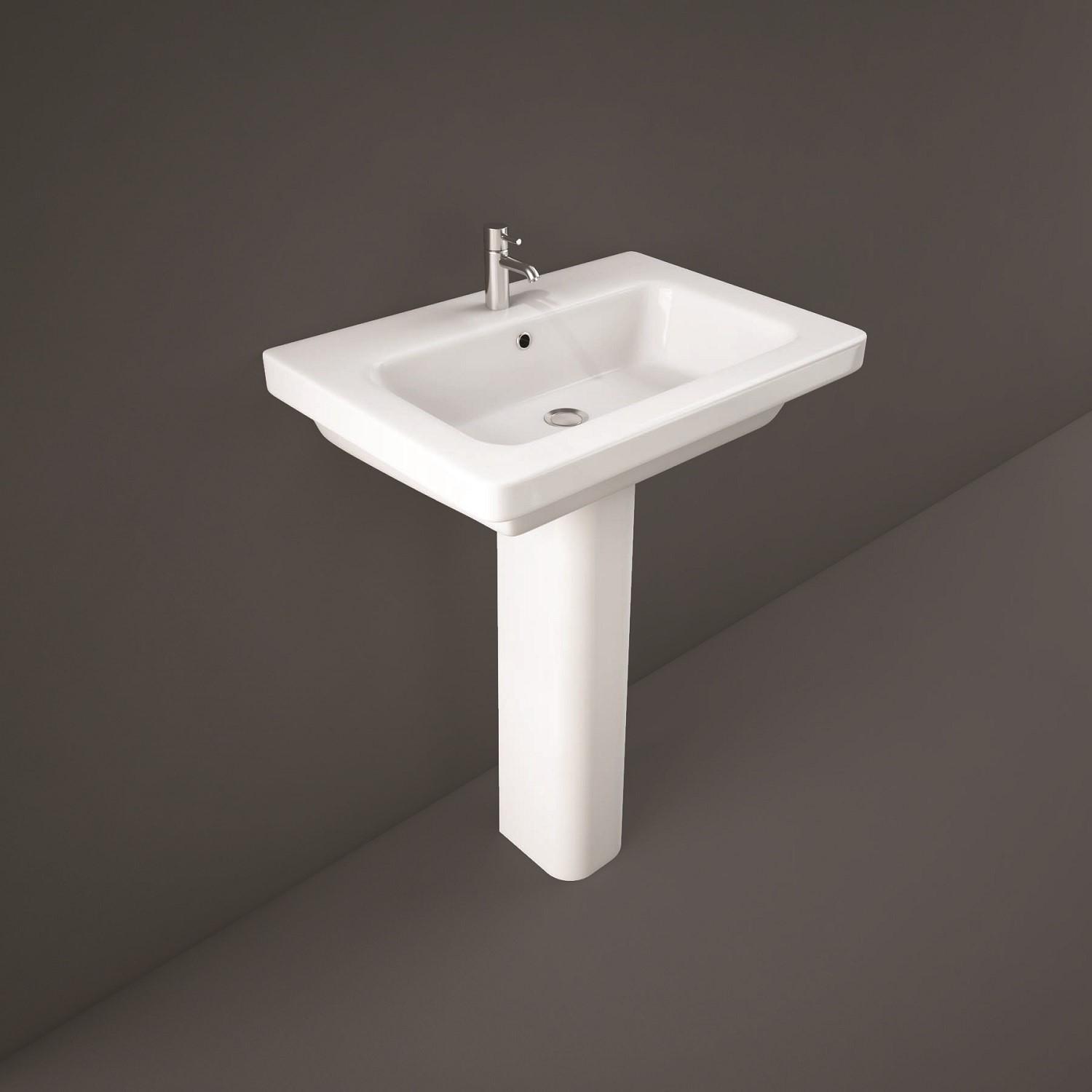 Full Pedestal Basin 650mm - RAK Resort - Better Bathrooms