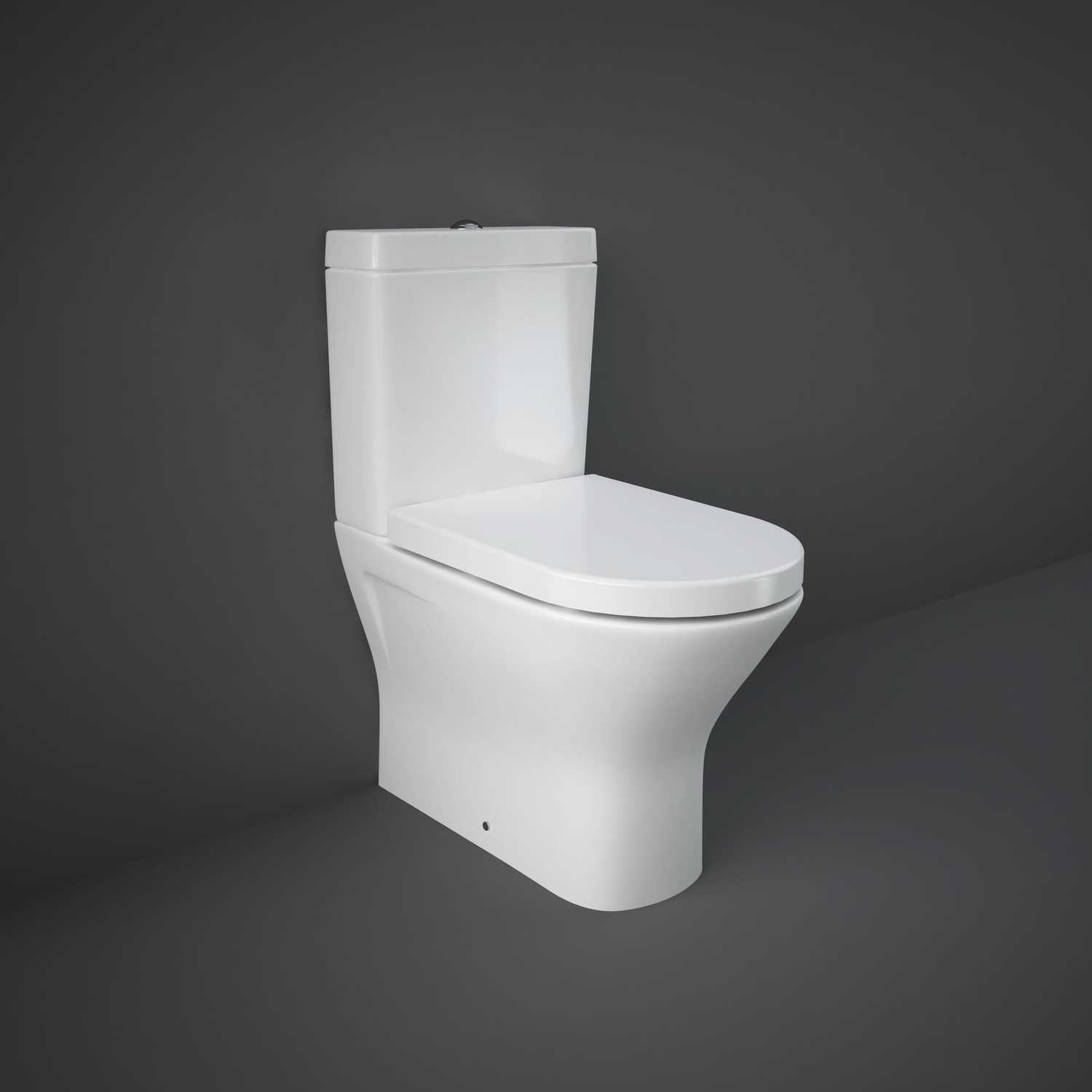 Close Coupled Closed Back Toilet with Soft Close Seat - RAK Resort ...